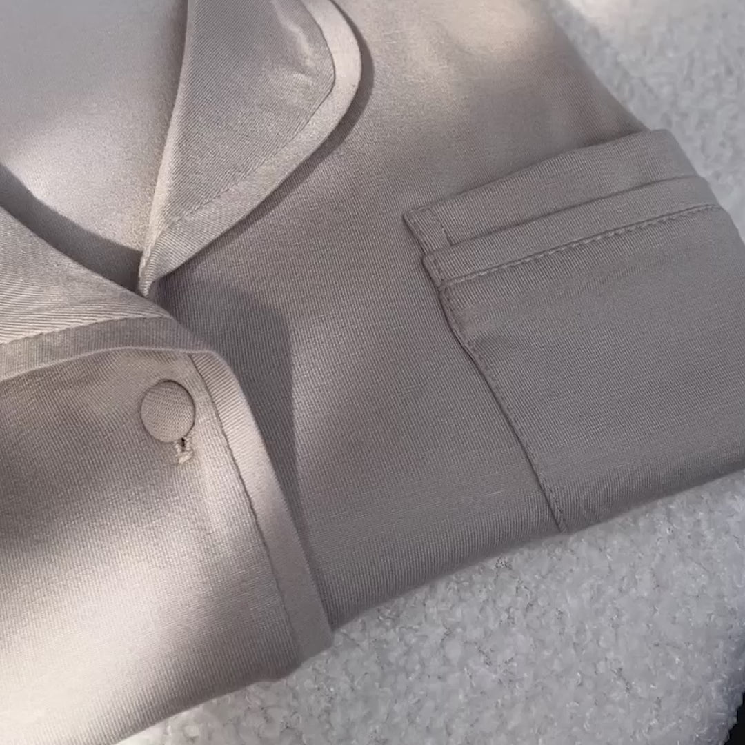 Soft Lounge Long Pajama Set – Top Drawer Collection